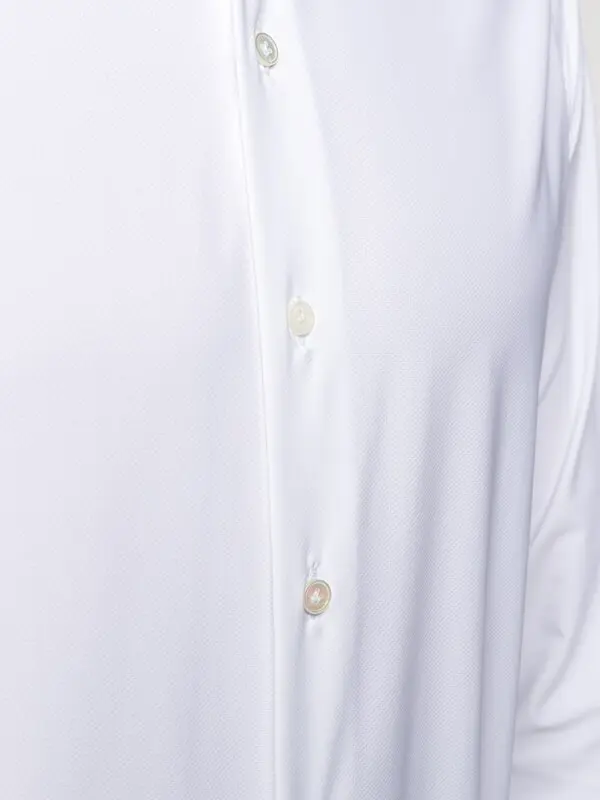 ORIAN Plain Long-sleeve Shirt - White