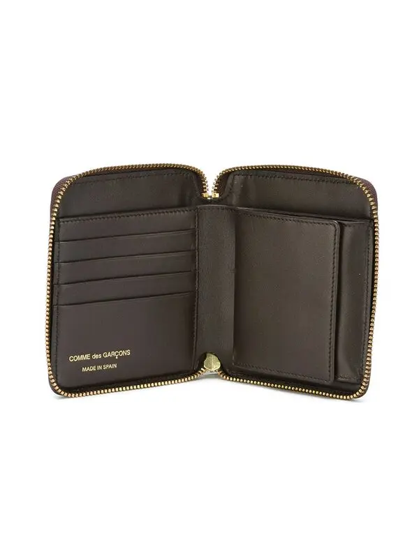 Comme Des Garçons Polka Dot Wallet - Brown