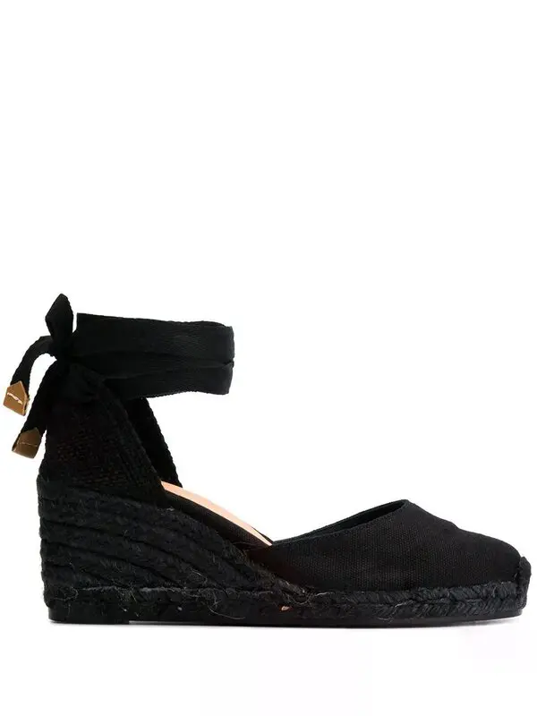 CastaÑer Heeled Espadrilles - Black