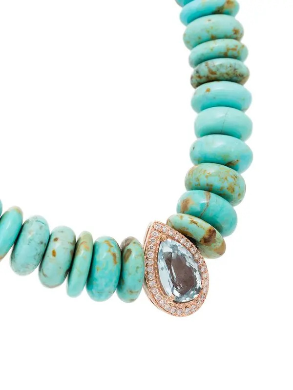 Jacquie Aiche 14kt Rose Gold Multi-stone Necklace