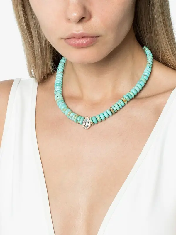 Jacquie Aiche 14kt Rose Gold Multi-stone Necklace