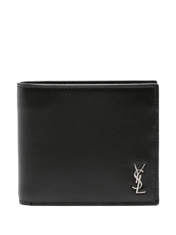 Saint Laurent Tiny Cassandre East/west Wallet - Black
