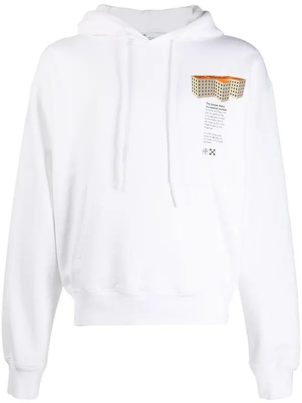 Off-White Rationalism Cotton Hoodie - White
