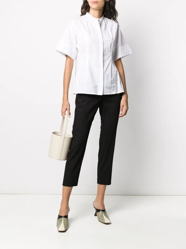 Theory Cropped Tailored Trousers - Black