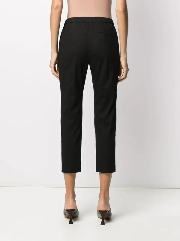 Theory Cropped Tailored Trousers - Black