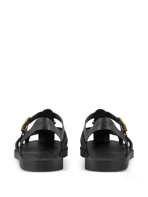 Gucci Logo Appliqué Sandals