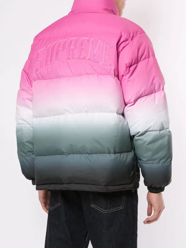 Supreme Gradient Puffer Jacket - Pink | Editorialist