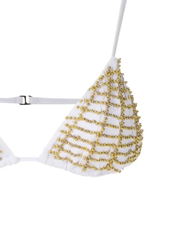 AMIR SLAMA Beaded Triangle Bikini Set