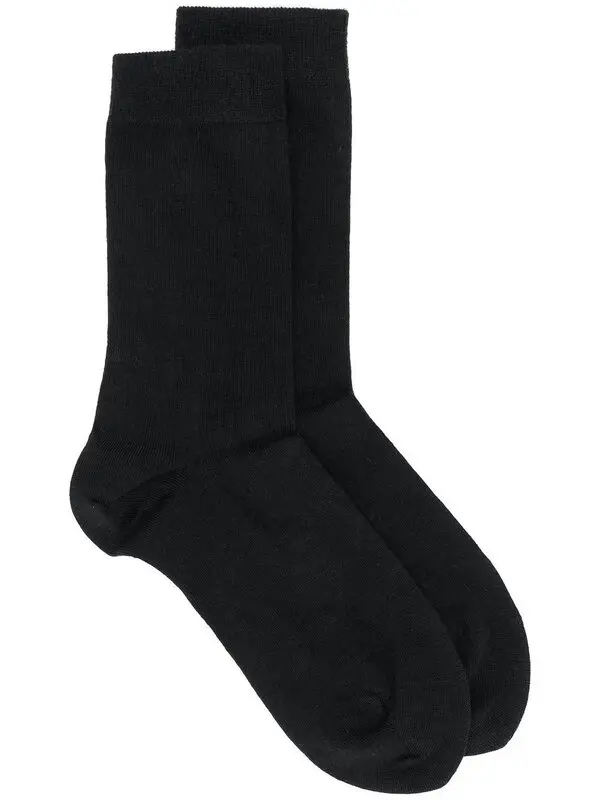 Falke Soft Merino Ankle Socks - Black