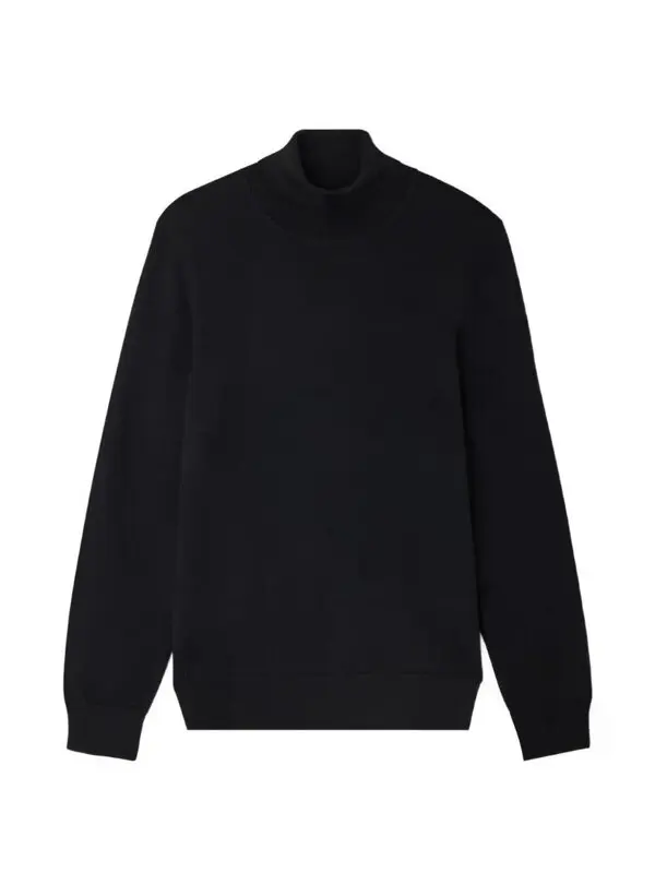 Sandro Wool Turtleneck Sweater - Black