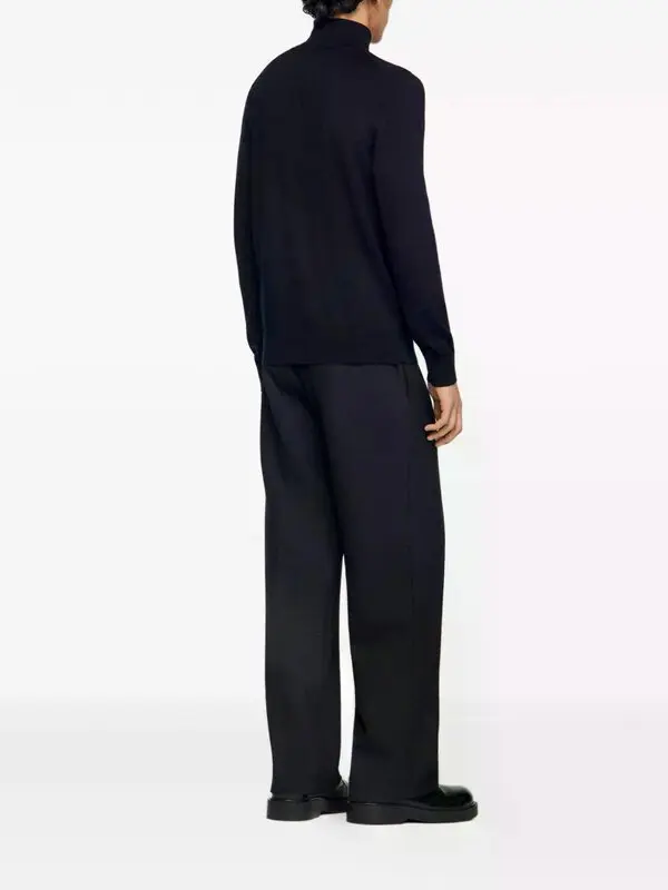 Sandro Wool Turtleneck Sweater - Black