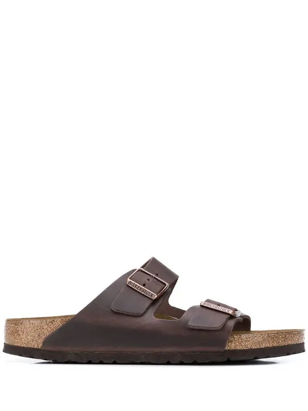 BIRKENSTOCK Arizona Buckle Sandals - Brown