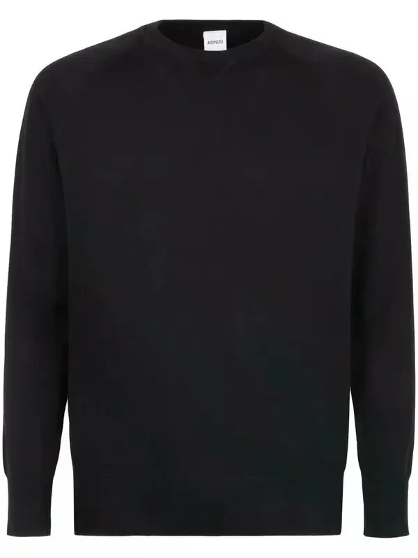 Aspesi Raglan Sweatshirt - Black