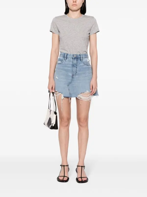 Vince Mélange-effect Cotton T-shirt - Grey