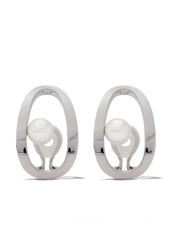TASAKI 18kt Atelier Aurora Akoya Pearl Earrings - Silver