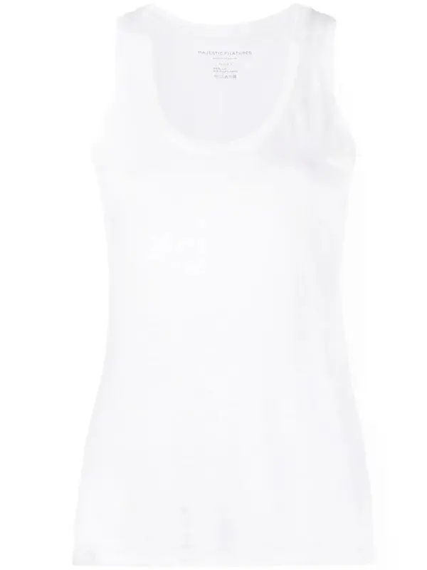 Majestic Filatures Boxy Fit Tank Top - White