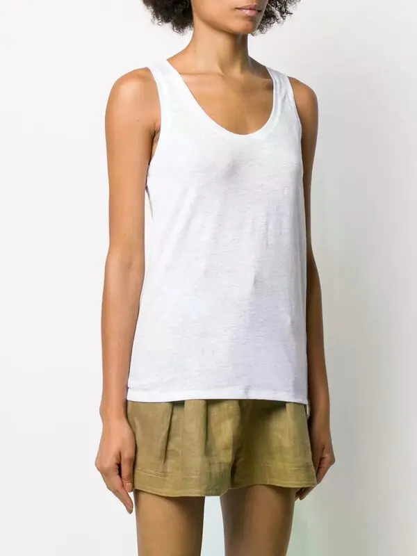Majestic Filatures Boxy Fit Tank Top - White