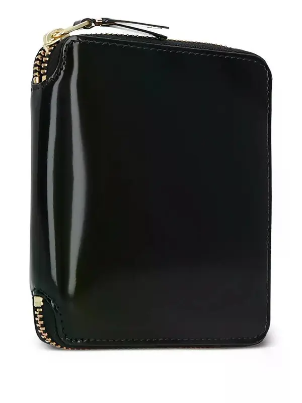 Comme Des Garçons Zip-around Leather Wallet - Black
