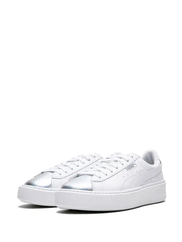 PUMA Suede Platform Sneakers - White