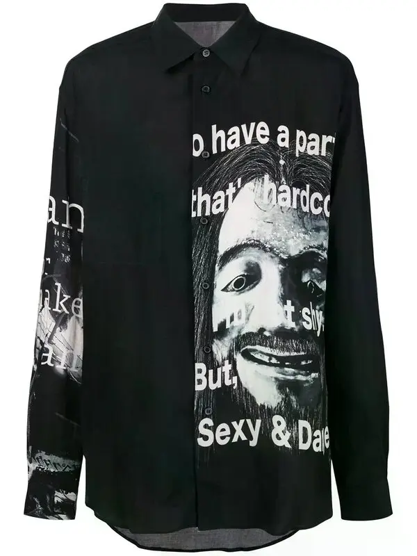 Yohji Yamamoto Graphic Print Shirt