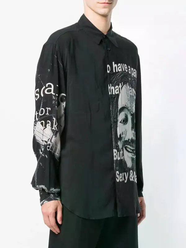 Yohji Yamamoto Graphic Print Shirt