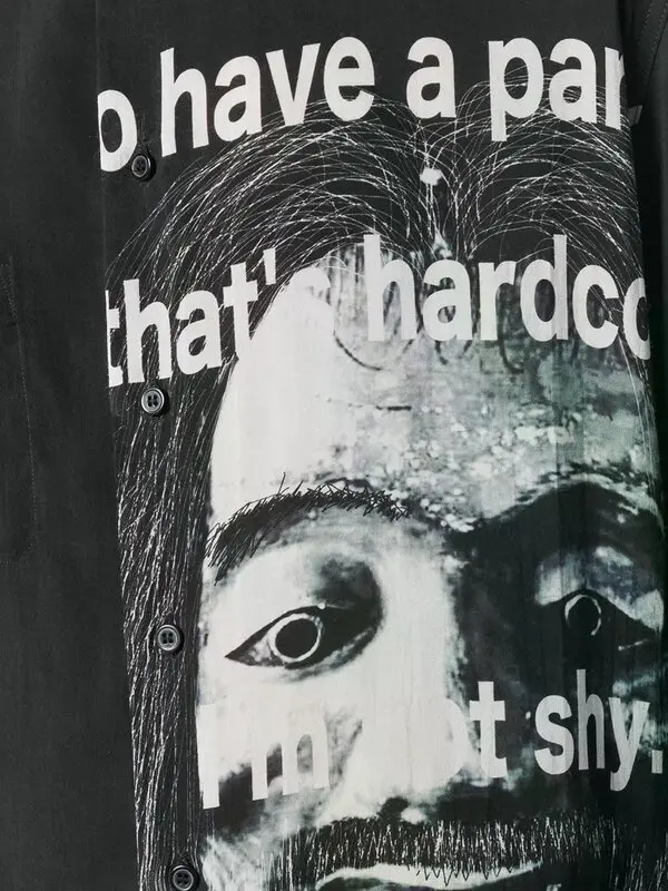 Yohji Yamamoto Graphic Print Shirt