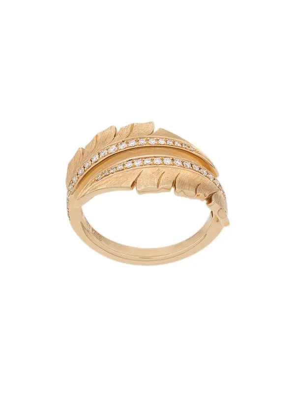 Stephen Webster Embellished Leaf Ring - Gold