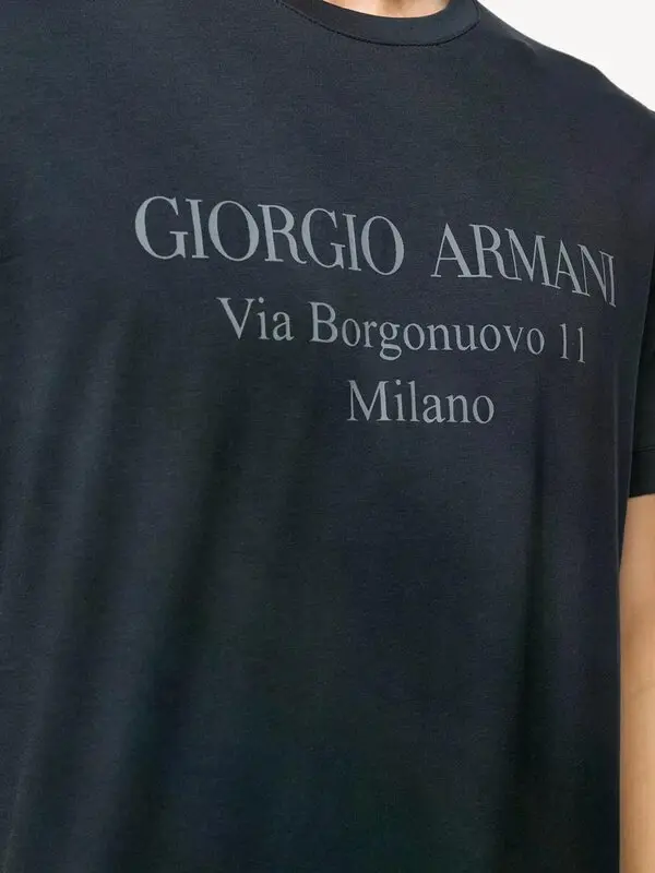 Giorgio Armani Logo Print T-shirt