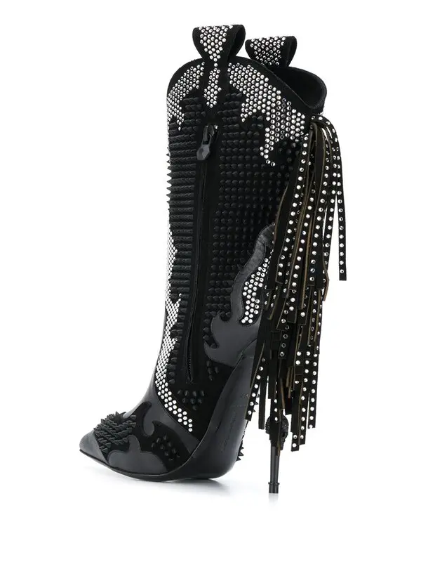 Philipp Plein Embellished Cowboy Boots