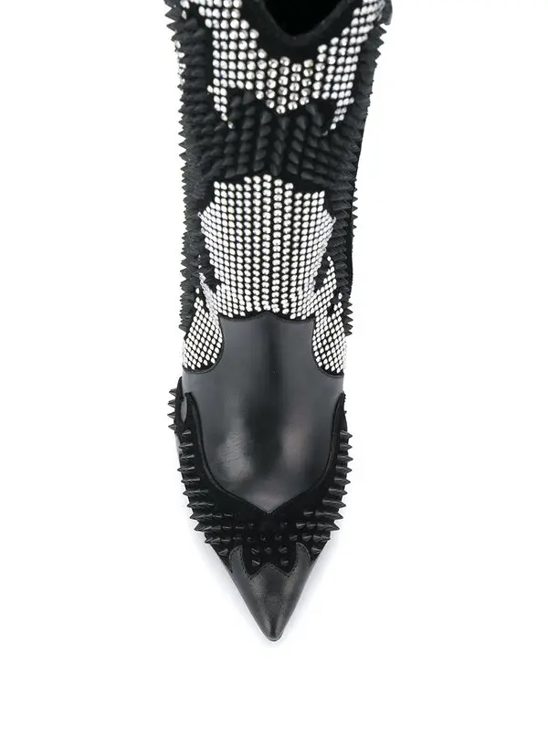 Philipp Plein Embellished Cowboy Boots