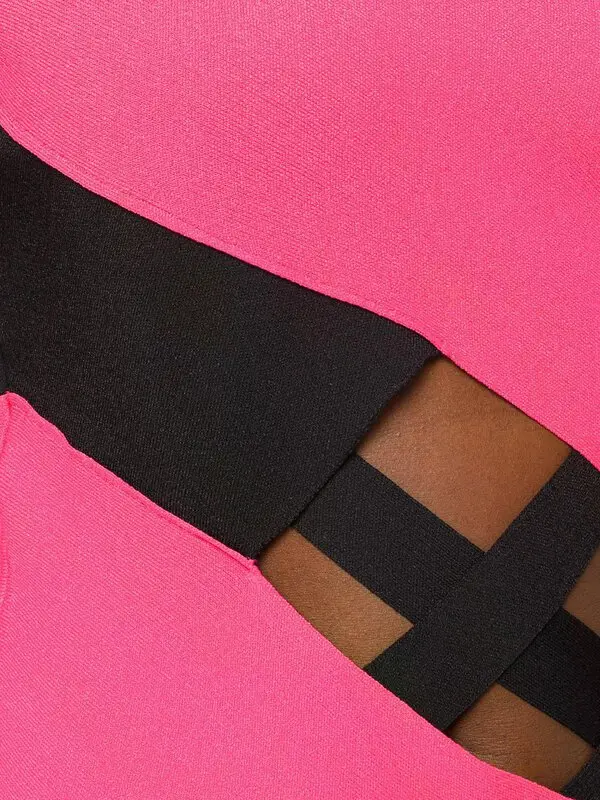 Proenza Schouler One Sleeve Bandage Knit Dress