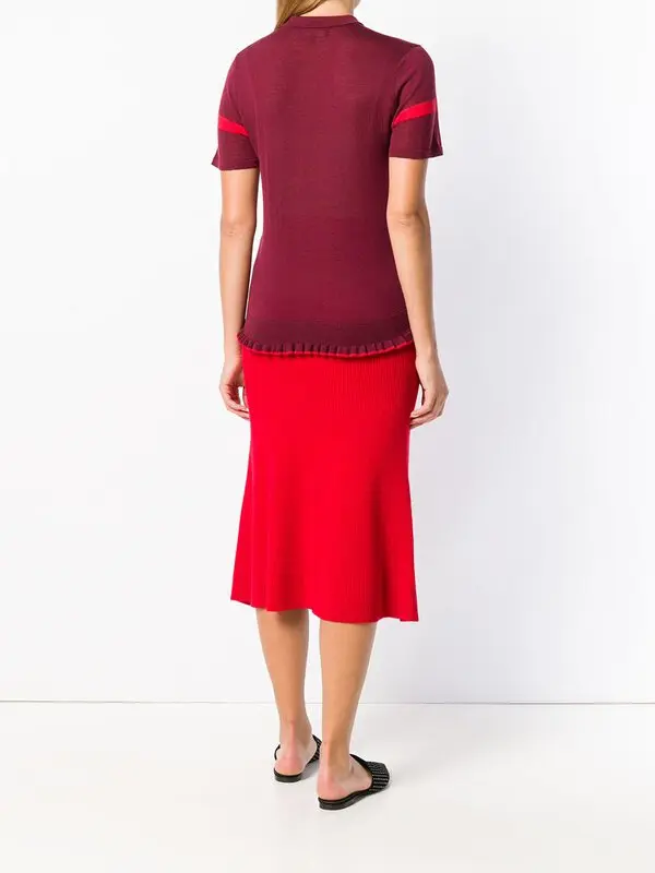 Cashmere In Love Knitted Polo Shirt - Red