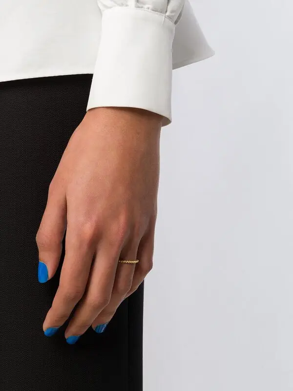 WOUTERS & HENDRIX 18kt Ball Chain Ring - Gold