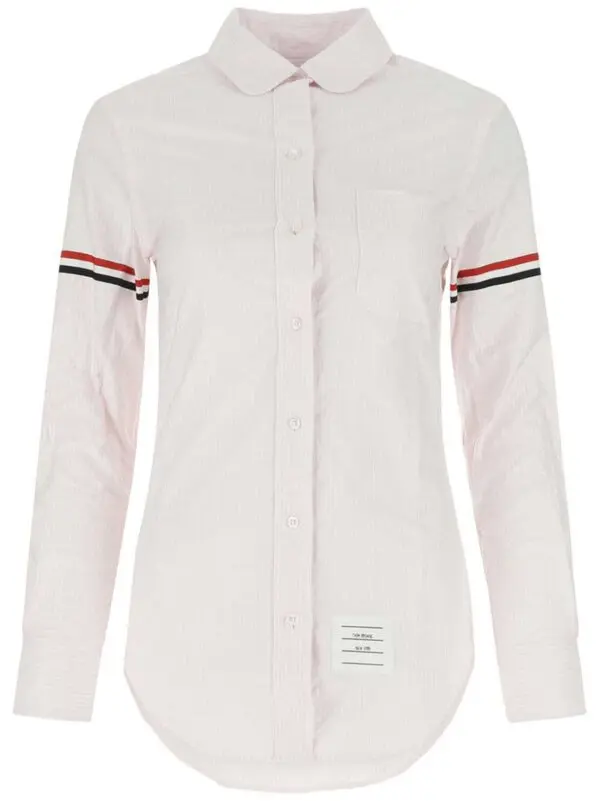 Thom Browne University Stripe Armband Oxford Shirt - Pink