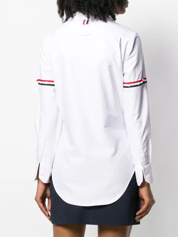 Thom Browne University Stripe Armband Oxford Shirt - Pink