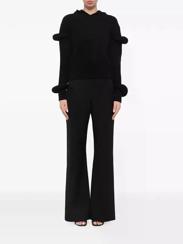 JW Anderson Hooded Knit Jumper - Black
