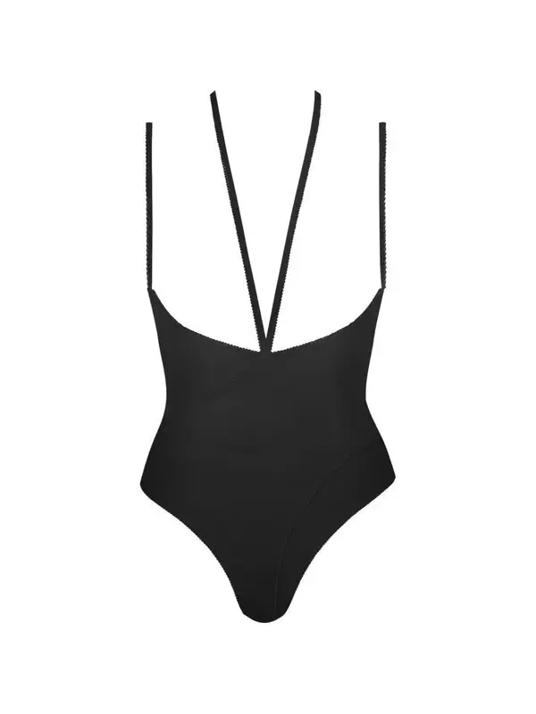 MAISON CLOSE Le Petit Secret Bodysuit - Black