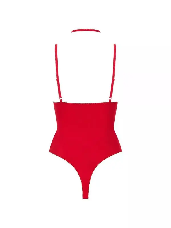MAISON CLOSE Le Petit Secret Bodysuit - Red