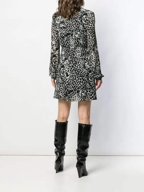 Saint Laurent Graphic Print Shirt Dress