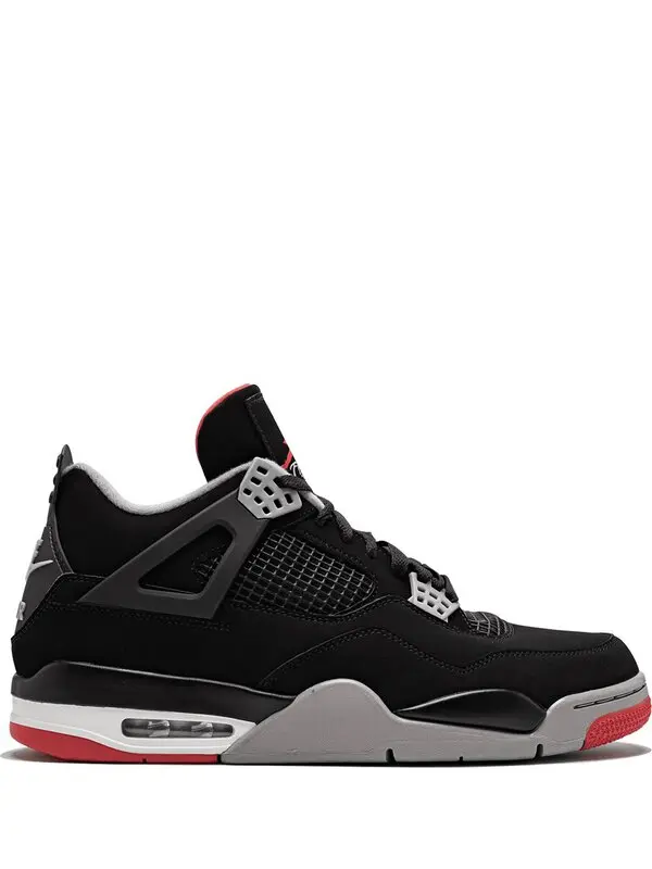 JORDAN Air 4 Retro Bred 2019 Sneakers - Black