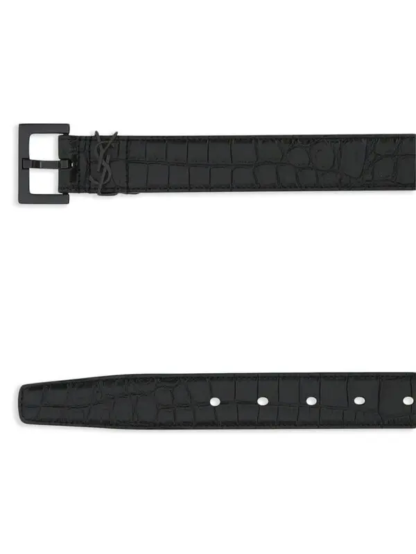 Saint Laurent Cassandre Belt - Black