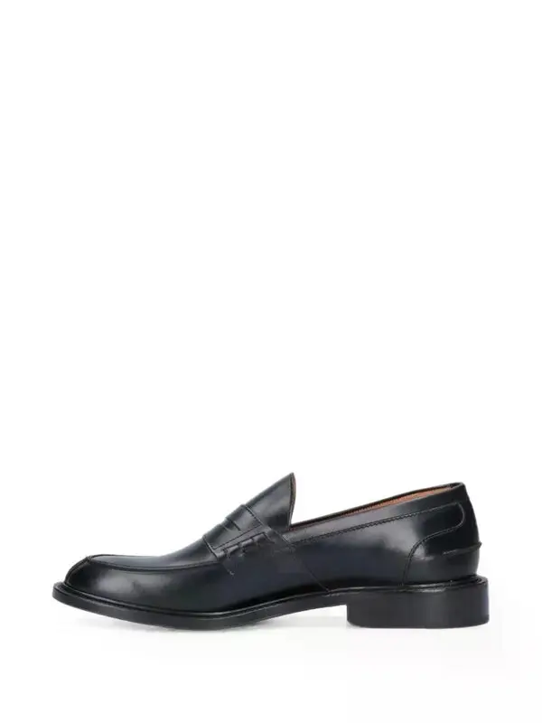 TRICKER'S James Penny Loafers In Calf Leather - Black