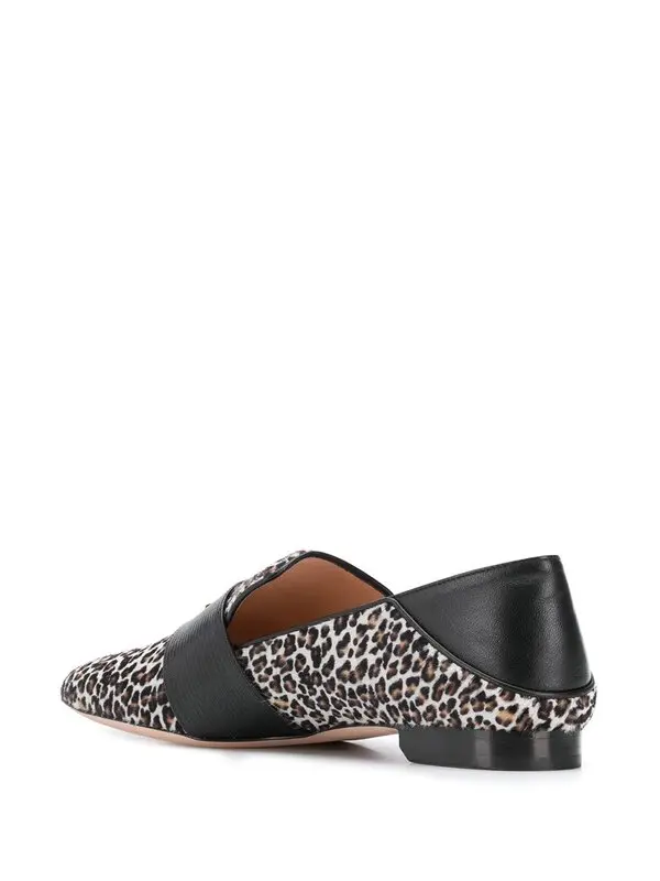 Bally Leopard Print Loafers
