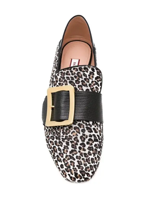 Bally Leopard Print Loafers