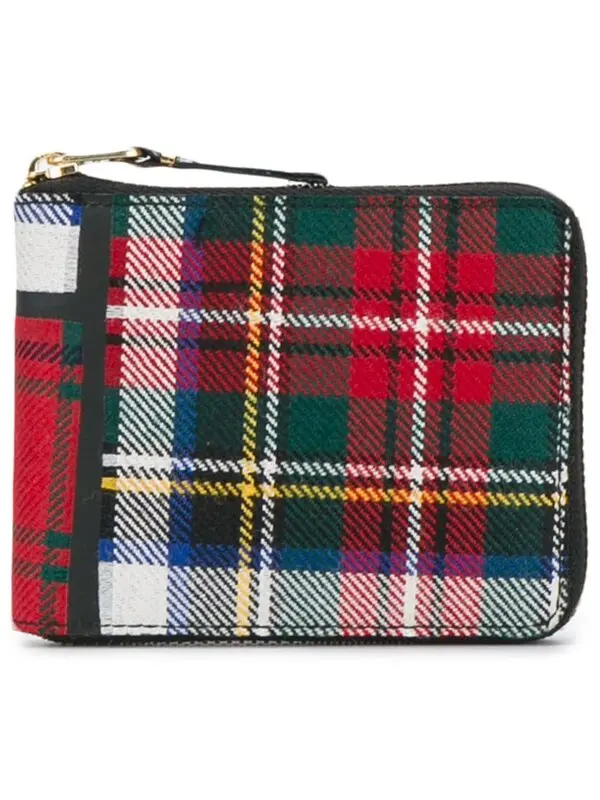 Comme Des Garçons Large Tartan Wallet