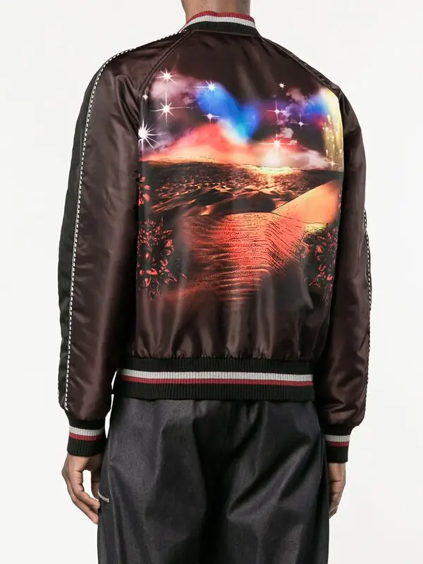 LANVIN Planet Scene" Graphic Print Bomber Jacket