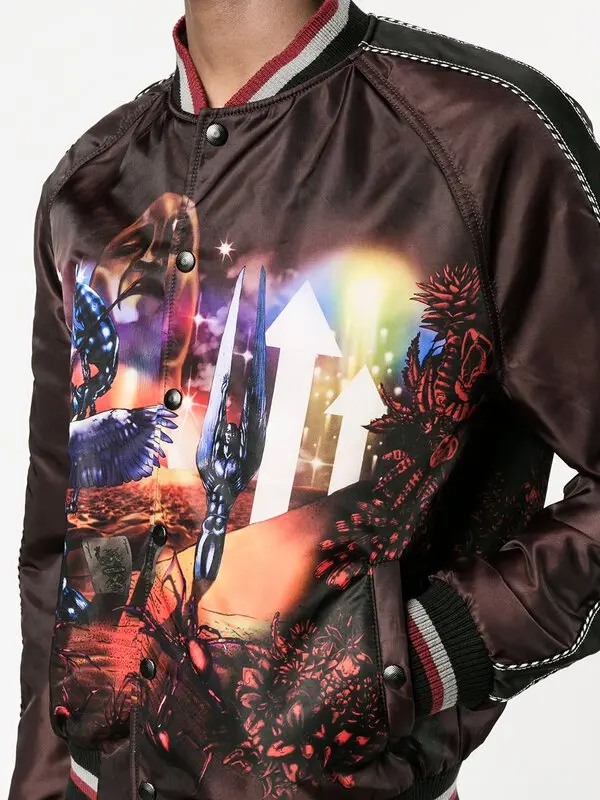 LANVIN Planet Scene" Graphic Print Bomber Jacket