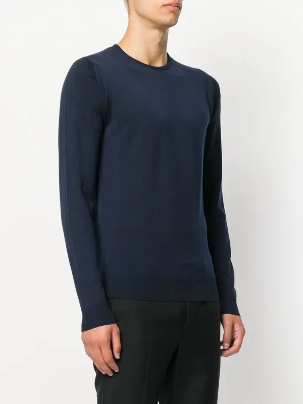 John Smedley Knit Jumper - Blue