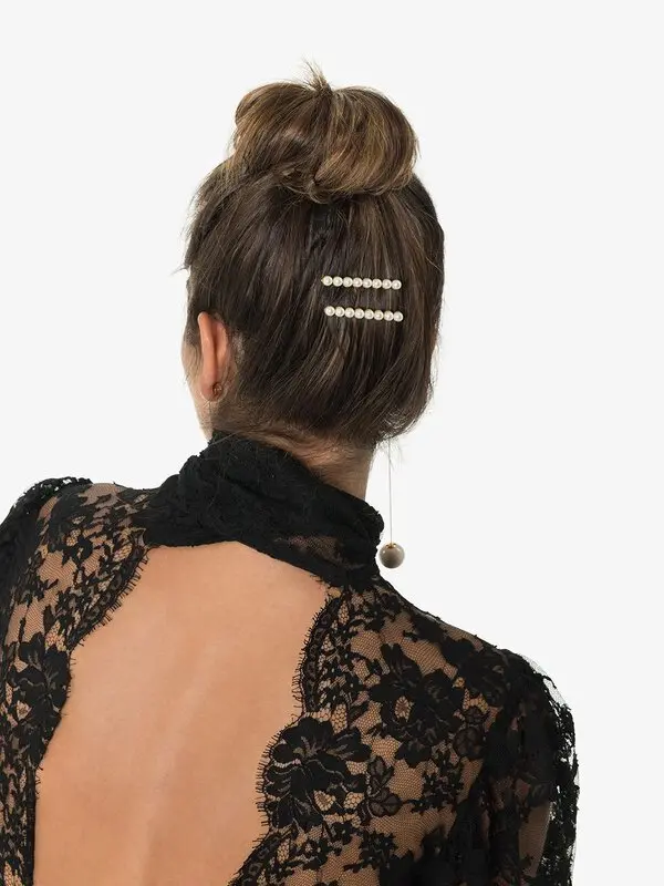 JENNIFER BEHR Gracie Pearl Hair Slides