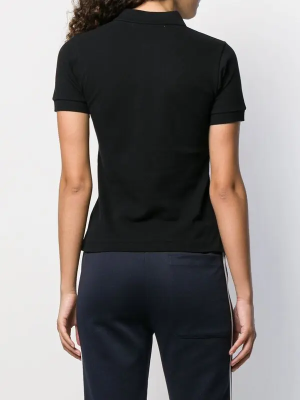 Play Comme Des Garcon Embroidered Heart Polo Shirt - Black